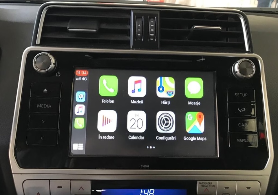 Interfata CarPlay Wireless Android Auto, Mirror Link DedicataToyota cu ...