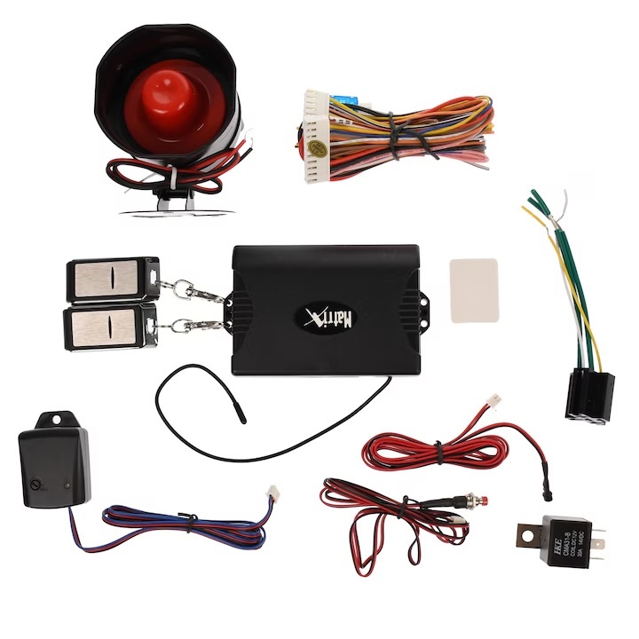 ALARMA AUTO MATRIX A017 CU 2 TELECOMENZI SI MONTAJ PROFESIONAL IN TOATA