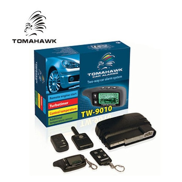 ALARMA AUTO CU PAGER TOMAHAWK TW 9010 SISTEM DE SECURITATE CU PORNIRE MOTOR! MONTAJ AUTORIZAT IN ...