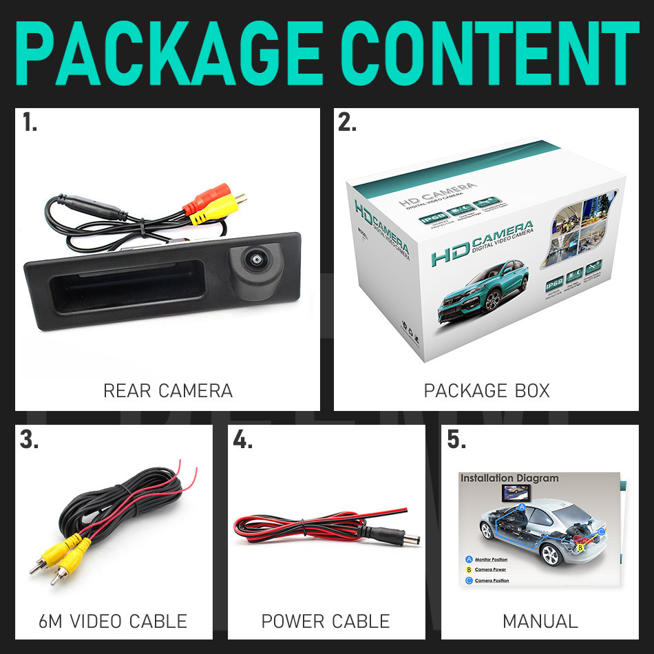 Camera marsarier HD, unghi 170 grade, cu StarLight Night Vision pentru ...