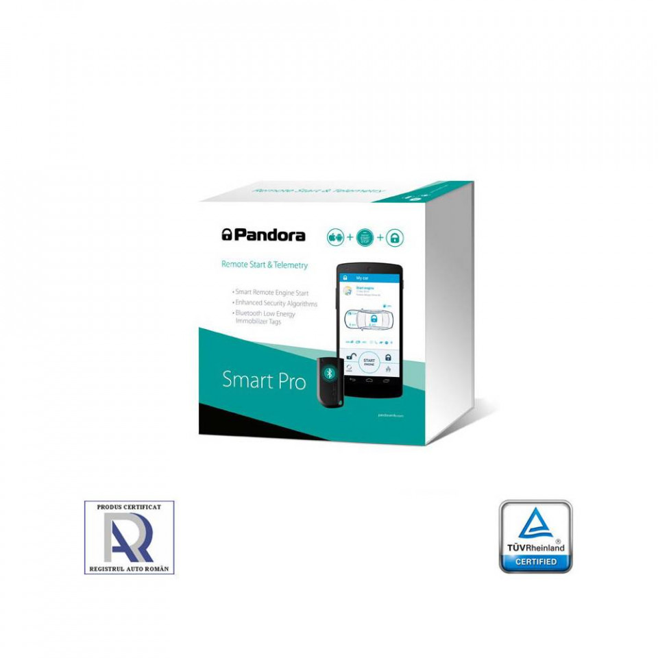 PANDORA SMART PRO SISTEM DE ALARMA AUTO PRIN GSM 3G BLUETOOTH GPS SI ...