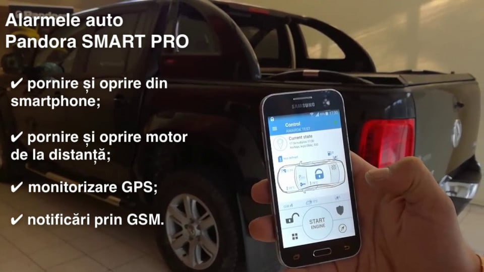 PANDORA SMART PRO SISTEM DE ALARMA AUTO PRIN GSM 3G BLUETOOTH GPS SI ...