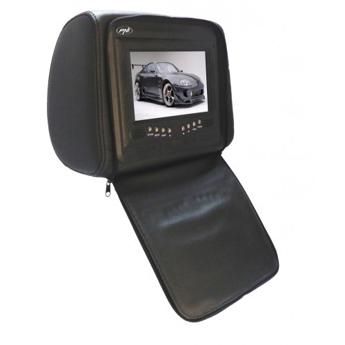 TETIERA CU MONITOR PNI-HM700A-B NEAGRA LCD 7'' FERMOAR ANTIFURT MONTAJ ...