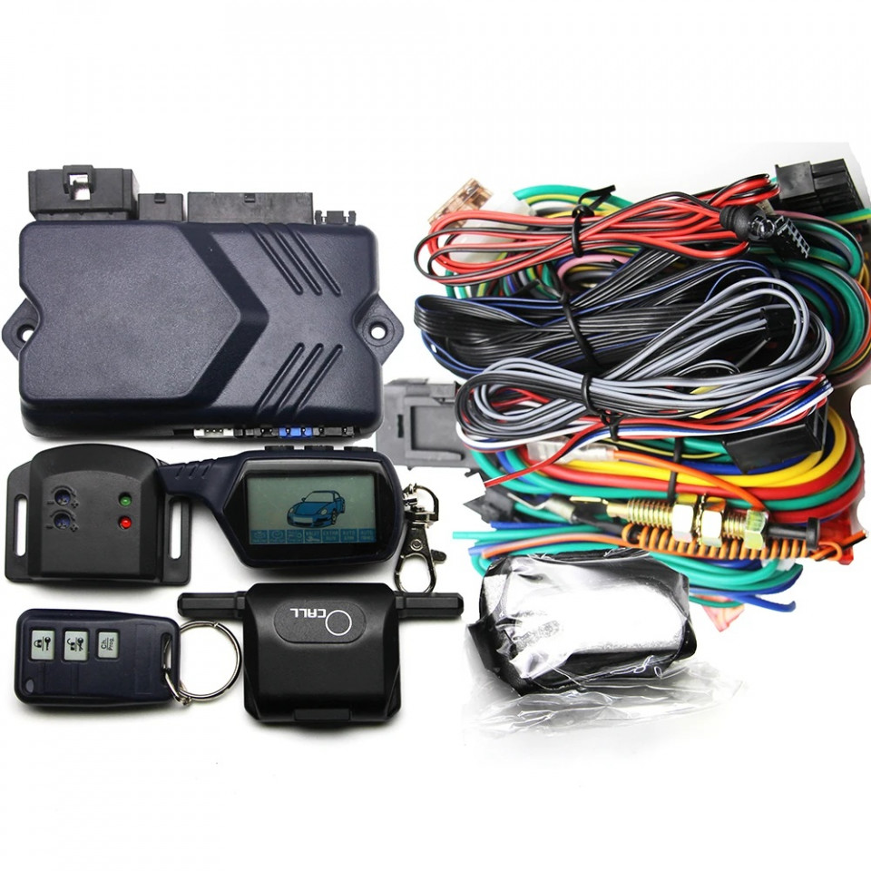 LARMA AUTO CU PAGER TAMARACK B9 SISTEM DE SECURITATE CU PORNIRE MOTOR ...
