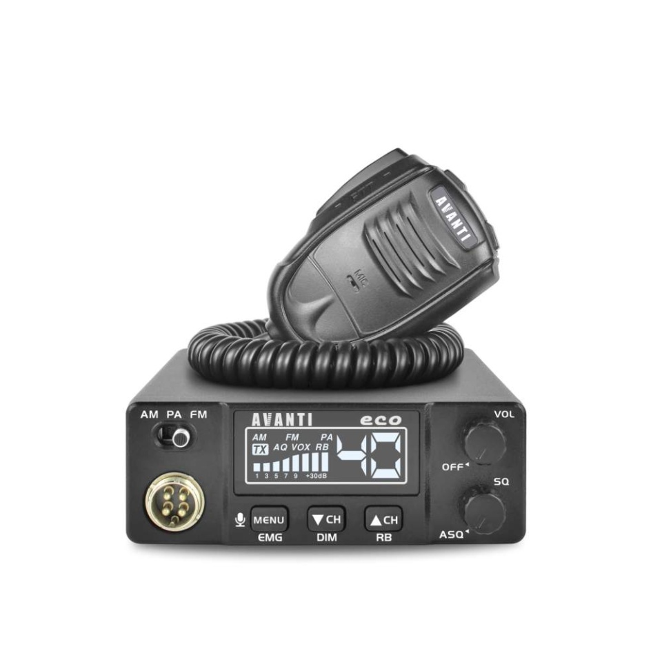 Statie Radio CB Avanti ECO, ASQ, RB, AM/FM/PA, Dimmer