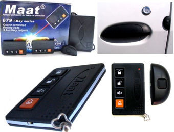ALARMA AUTO MAAT 679 iKey + SENZOR DE GEAM SPART! MONTAJ CALIFICAT IN ...