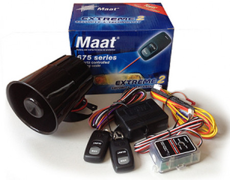 ALARMA AUTO MAAT 675 SISTEM DE SECURITATE CU TELECOMANDA! MONTAJ ...