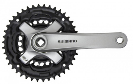 ANGRENAJ PEDALIER SHIMANO TOURNEY FC-TY501 48X38X28T BRAT 175MM PT. 6/7/8 VIT. PE SPATE FARA CG ...