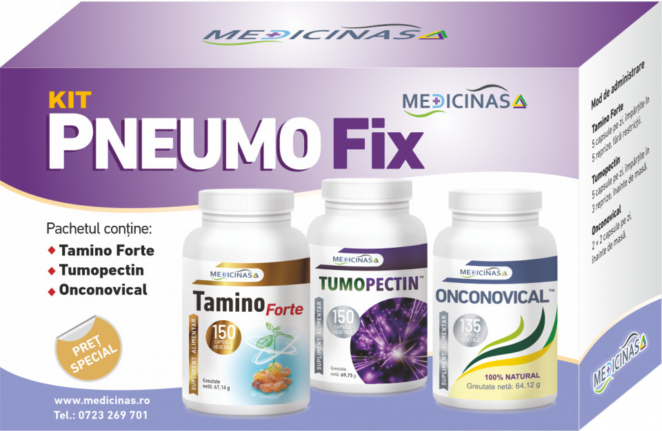 KIT PNEUMO Fix - pentru prevenirea afecțiunilor pulmonare