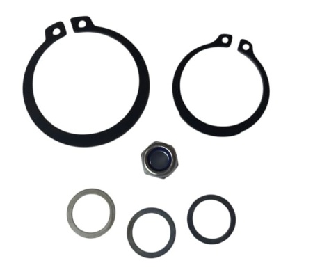 Set montaj fulie compresor AC cu piulita, sigurante seeger si saibe ...