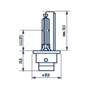 BEC XENON 85V D2S 4000 K NARVA