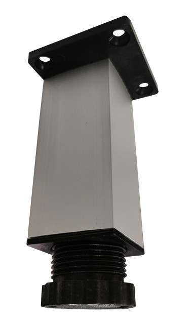 Picior patrat aluminiu reglabil mobilier 150mm