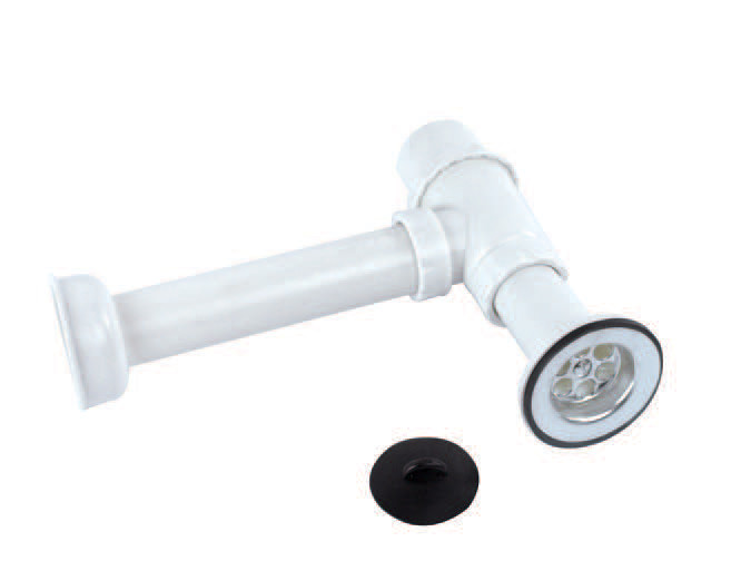 Sifon plastic cu recipient decantor si sita inox 1.1/2"20cm