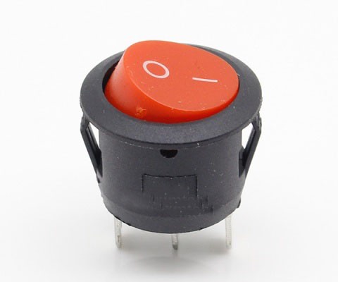 Intrerupator Buton On-Of Rosu