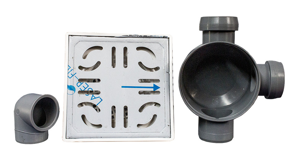 Sifon par 1 intr H=80 cu inaltator inox D