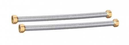 Set 2 racorduri flexibile din inox 40 cm 1/2"FI
