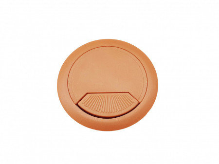 Capac trecere cabluri plastic maro deschis D60