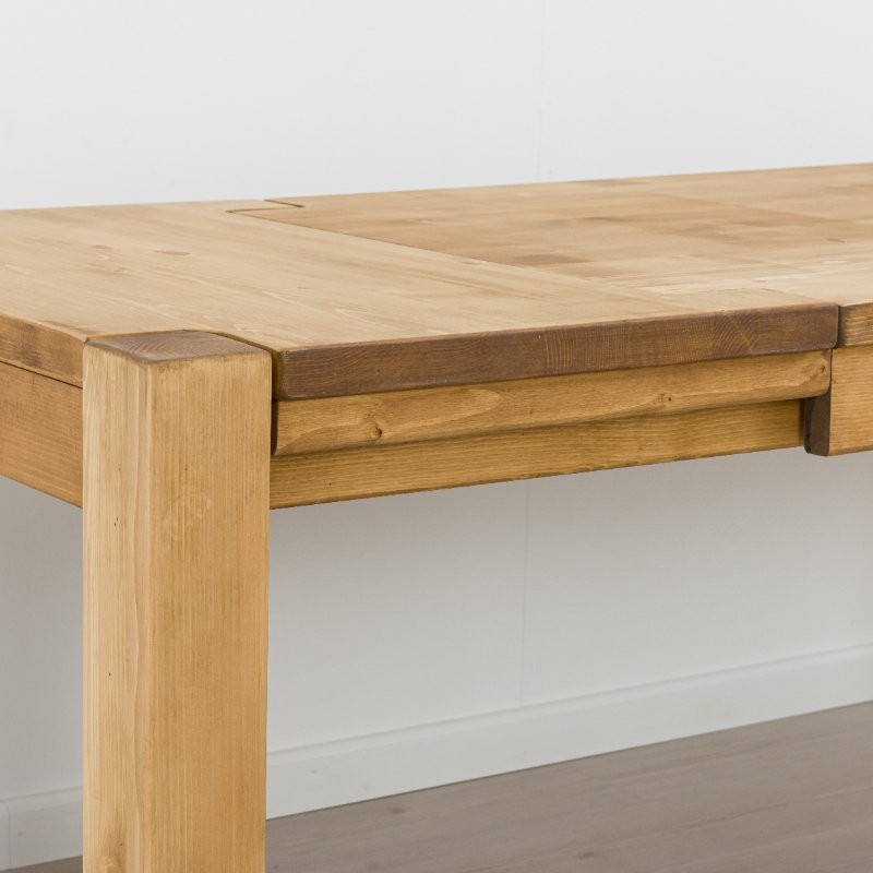 Masa extensibila Ecuador, Lemn masiv rustic, 140/194 x 90 x 78 cm