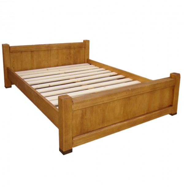 Pat Montana lemn masiv, suport saltea inclus, 90 cm, 140 cm sau 160 x ...