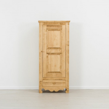 Dulap Cabana cu 1 usa 1 sertar, Lemn masiv rustic, 83 x 55 x 185 cm