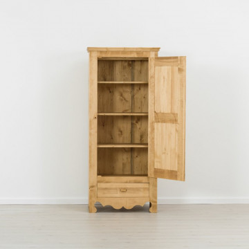 Dulap Cabana cu 1 usa 1 sertar, Lemn masiv rustic, 83 x 55 x 185 cm