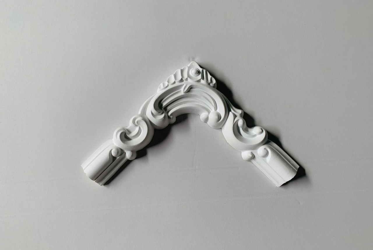 Chenar decorativ din poliuretan CR901A - 13x1x13 cm