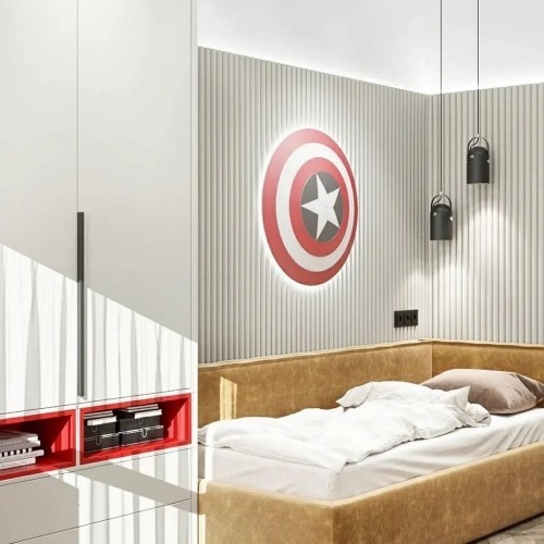 Panou riflaj decorativ 3D din polimer rigid, model Cloud - 12x1.2x250 cm