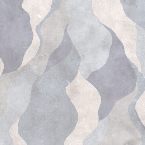 Fototapet, Flowing Forms, Blue, Rebel Walls