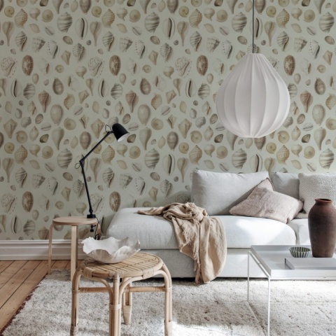 Fototapet, Ocean Shells, Sand, Rebel Walls