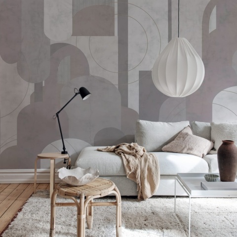 Fototapet, Lovely Arches, Gray, Rebel Walls