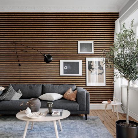 Fototapet, Rib Wood Horizontal, Rebel Walls