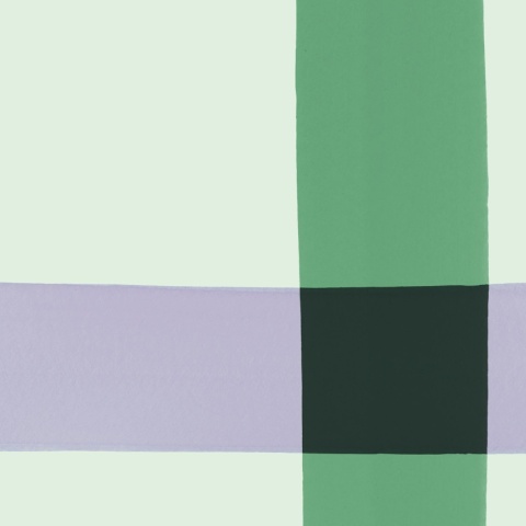 Fototapet, Outside The Box, Green & Lilac, Rebel Walls