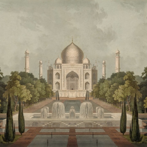 Fototapet, Palace Garden, Green, Rebel Walls