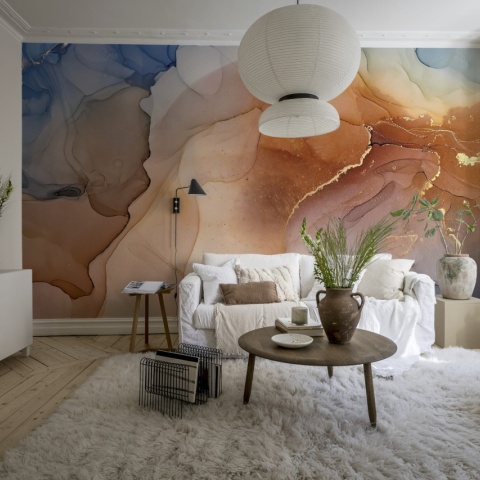 Fototapet, Colors in Harmony, Coral, Rebel Walls