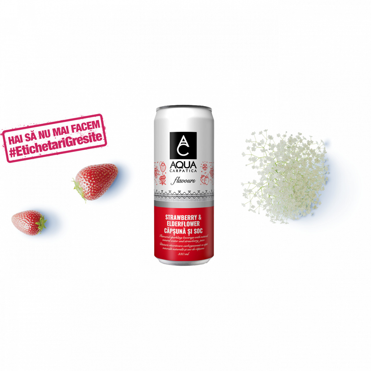 Apa Minerala Aromatizata Carbogazoasa AQUA CARPATICA Capsuna si Soc ...