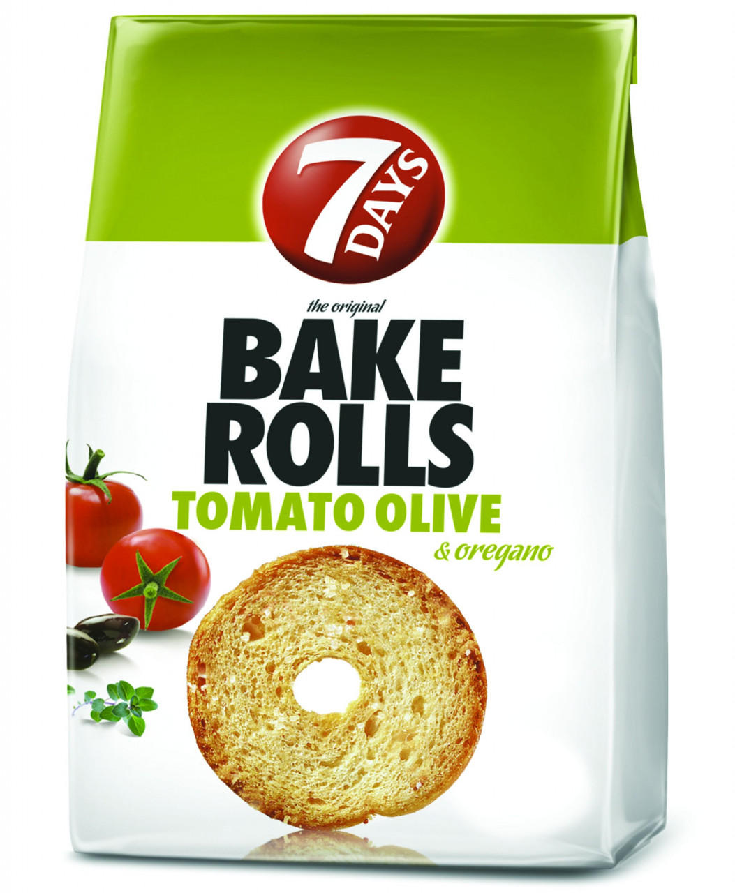 Bake Rolls 7 DAYS Rondele de Paine Crocanta cu Aroma de Rosii, Masline ...