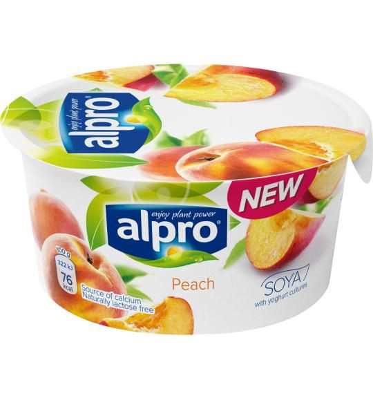 Iaurt din Soia cu Piersici ALPRO 150g