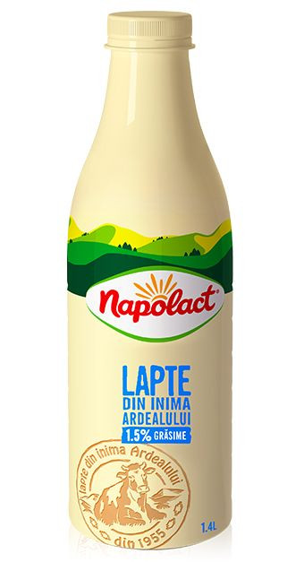 Lapte 1.5% NAPOLACT st. 1.5L
