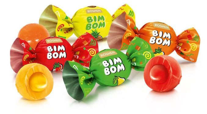 ROSHEN Dropsuri cu Fructe Bim Bom 1Kg