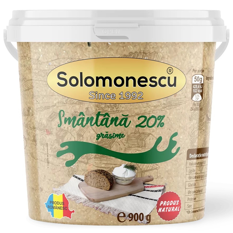 Smantana 20% SOLOMONESCU 900g