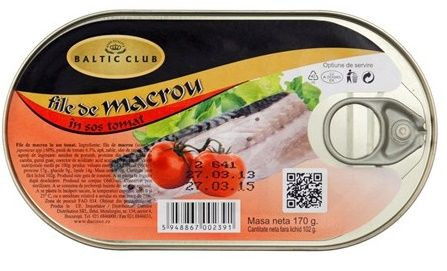 File de Macrou in Sos Tomat BALTIC CLUB 190g