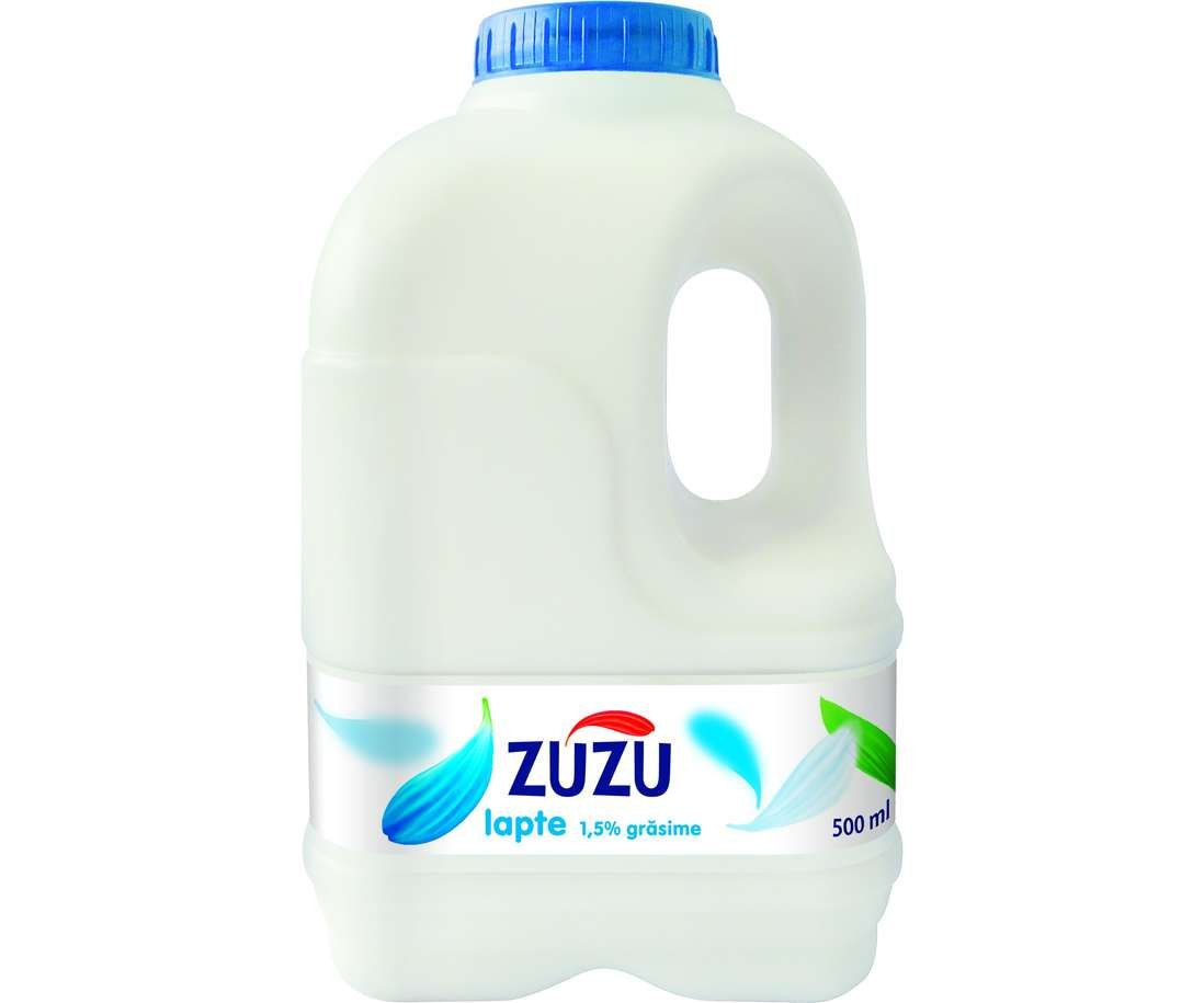 Lapte Proaspat Pasteurizat Bidon 1.5% ZUZU 500ml
