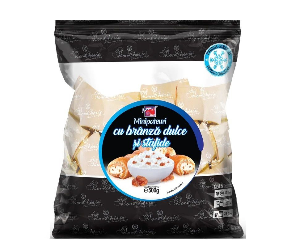 ALPIN Mini Rulouri Congelate cu Branza si Stafide 500g