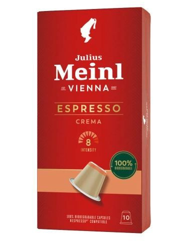 JULIUS MEINL Espresso Crema Capsule Cafea Nespresso 10buc 56g