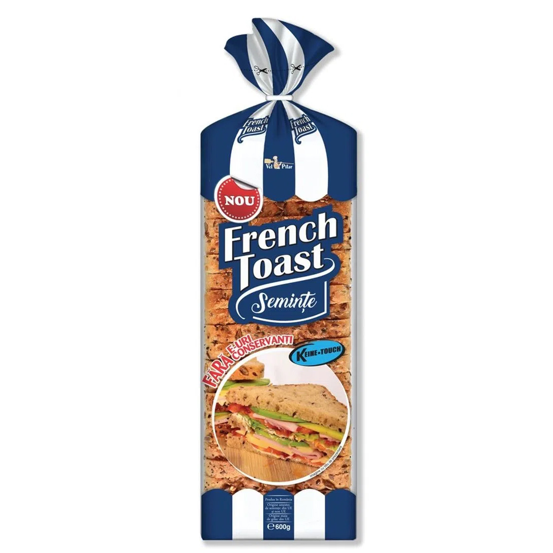 Paine cu Faina Alba si Seminte FRENCH TOAST 600g