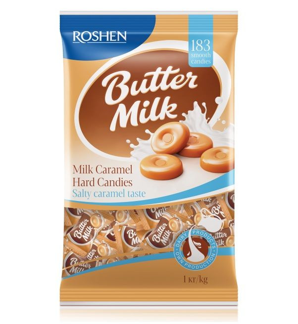 ROSHEN Dropsuri cu Caramel Butter Milk 1kg