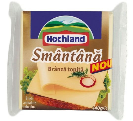 Branza Topita Feliata cu Smantana HOCHLAND 140g