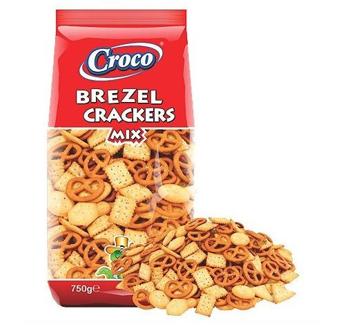 CROCO Mix Brezel Crackers 750g
