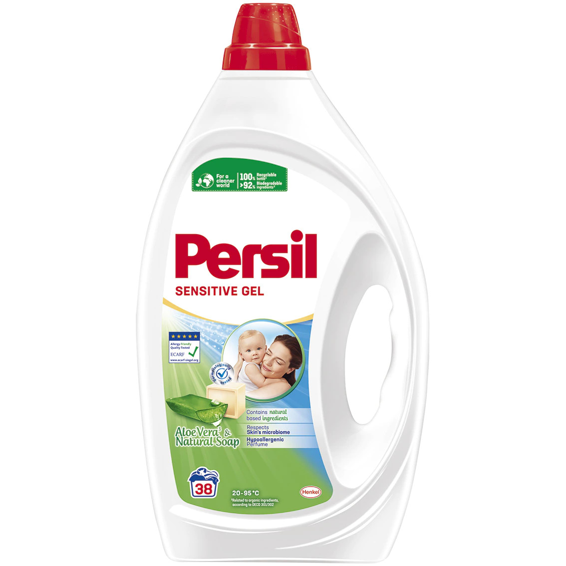 PERSIL Sensitive Gel Aloe Vera Detergent Automat Gel pentru Rufe 38 ...
