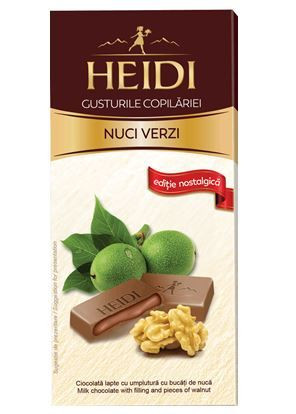 HEIDI Ciocolata cu Nuci Verzi 90g